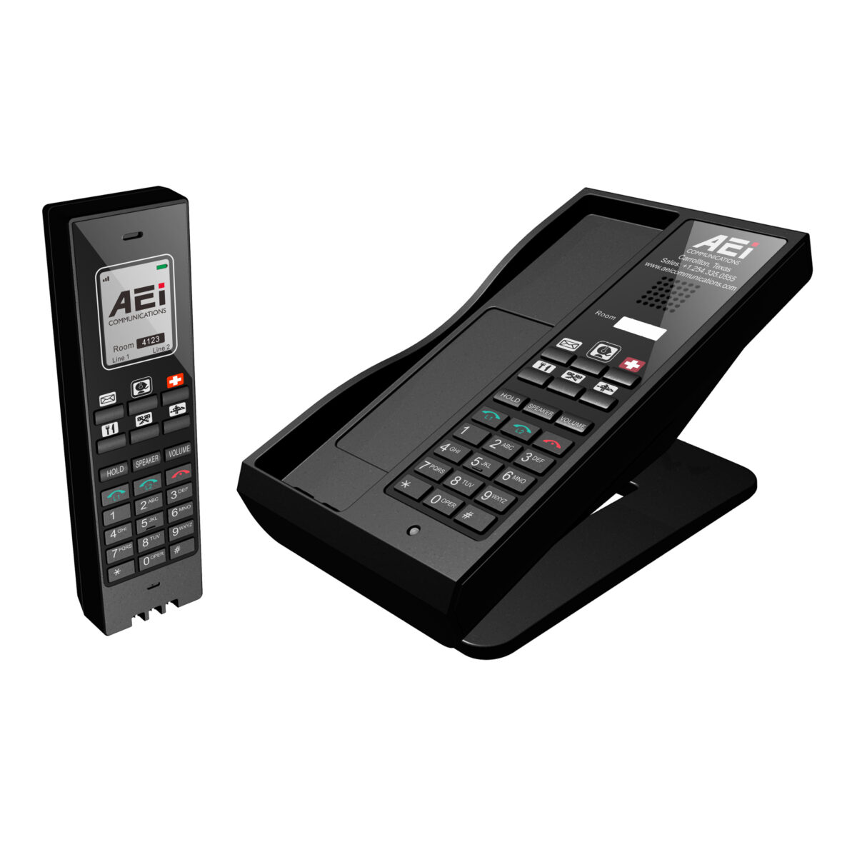 AGR-8106-SMK - Single-Line Analog Non Display Cordless Telephone with ...